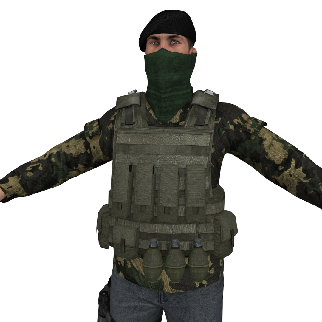 ira soldier 3d model