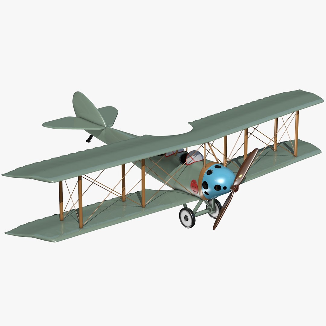 3ds biplane plane