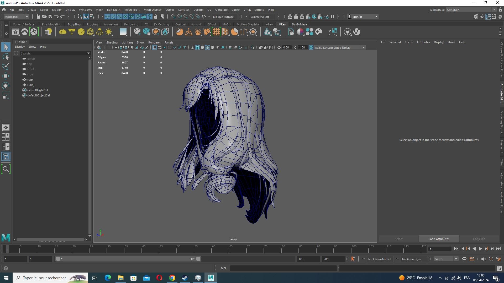 Female Colorable Hair 3D Model - TurboSquid 2226759