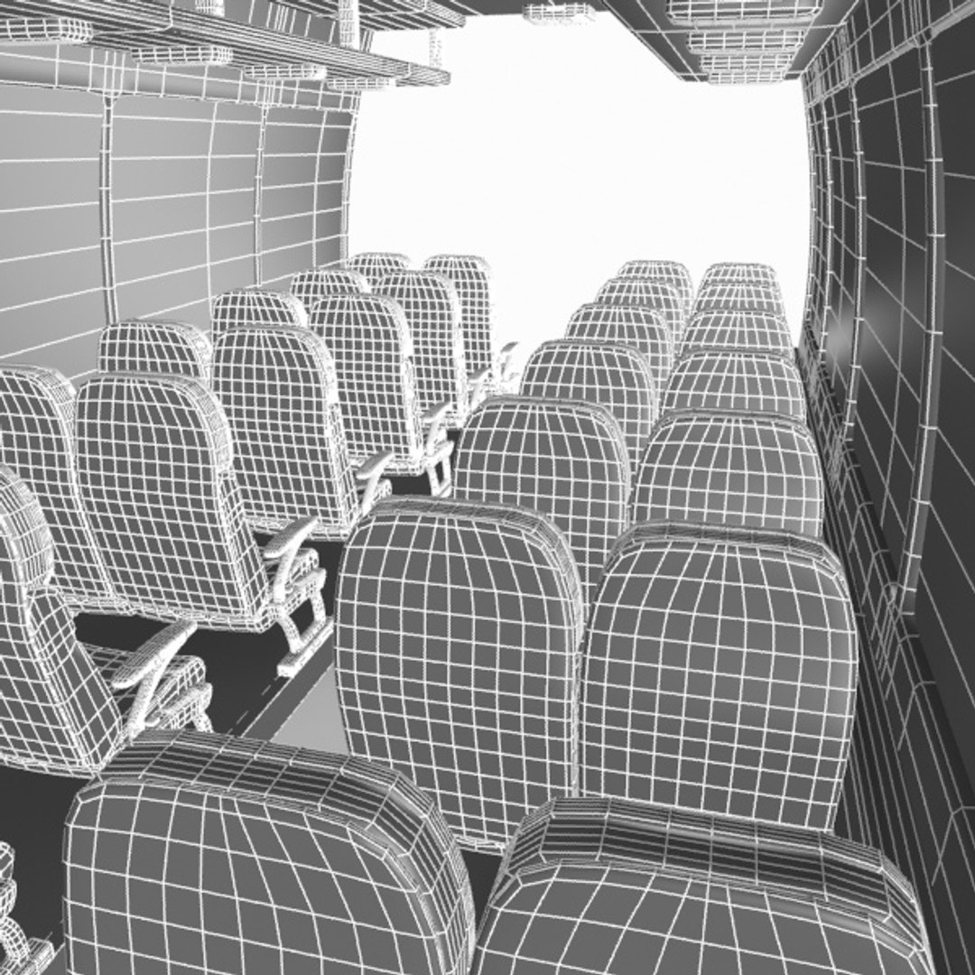 Cartoon Bus Interior 3d Max