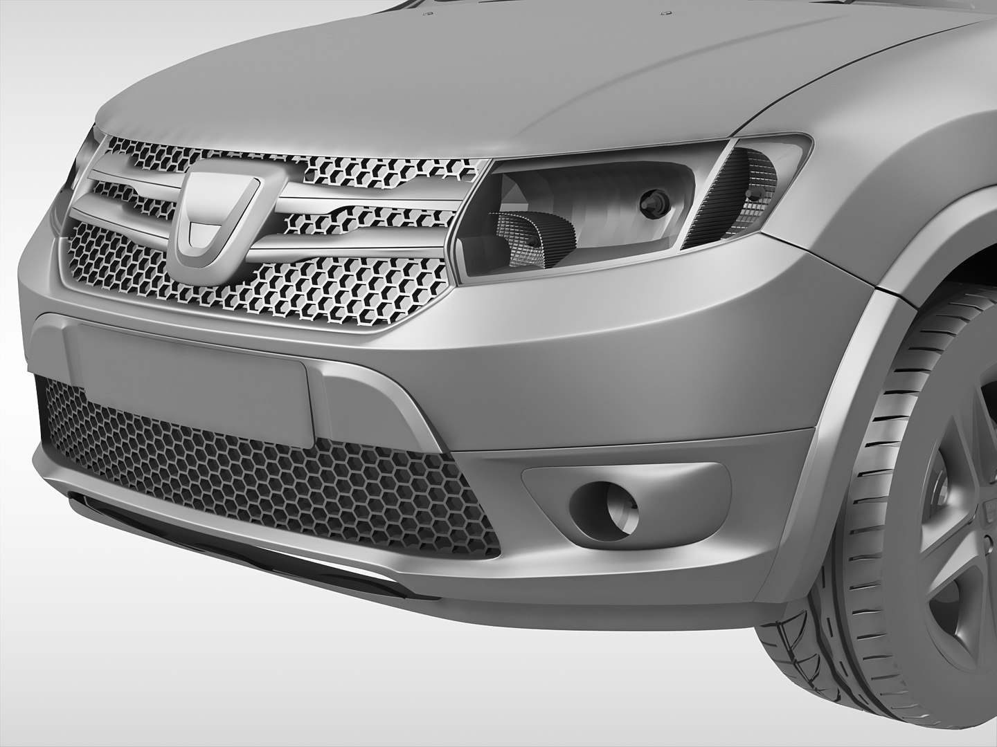 3d Dacia Car