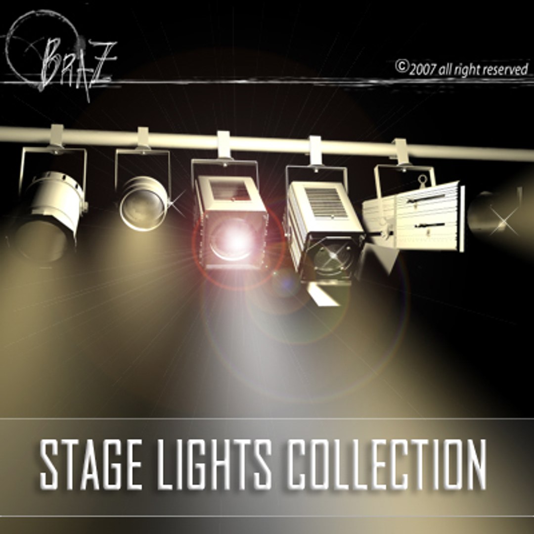 Stage Lights - Set 3ds