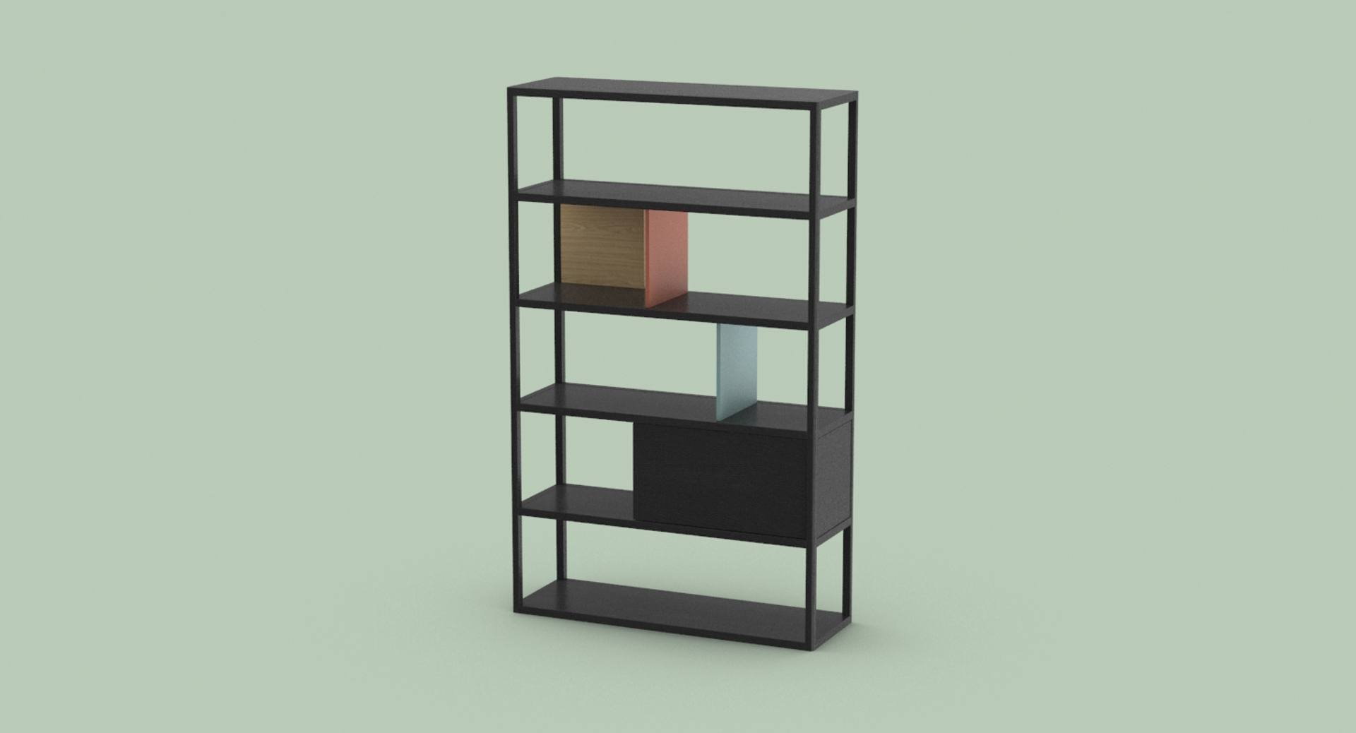 3D Model Modern-bookcase - TurboSquid 1270359