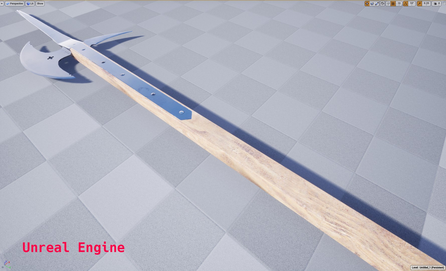 3D Historically Pole Axe Model - TurboSquid 1419714