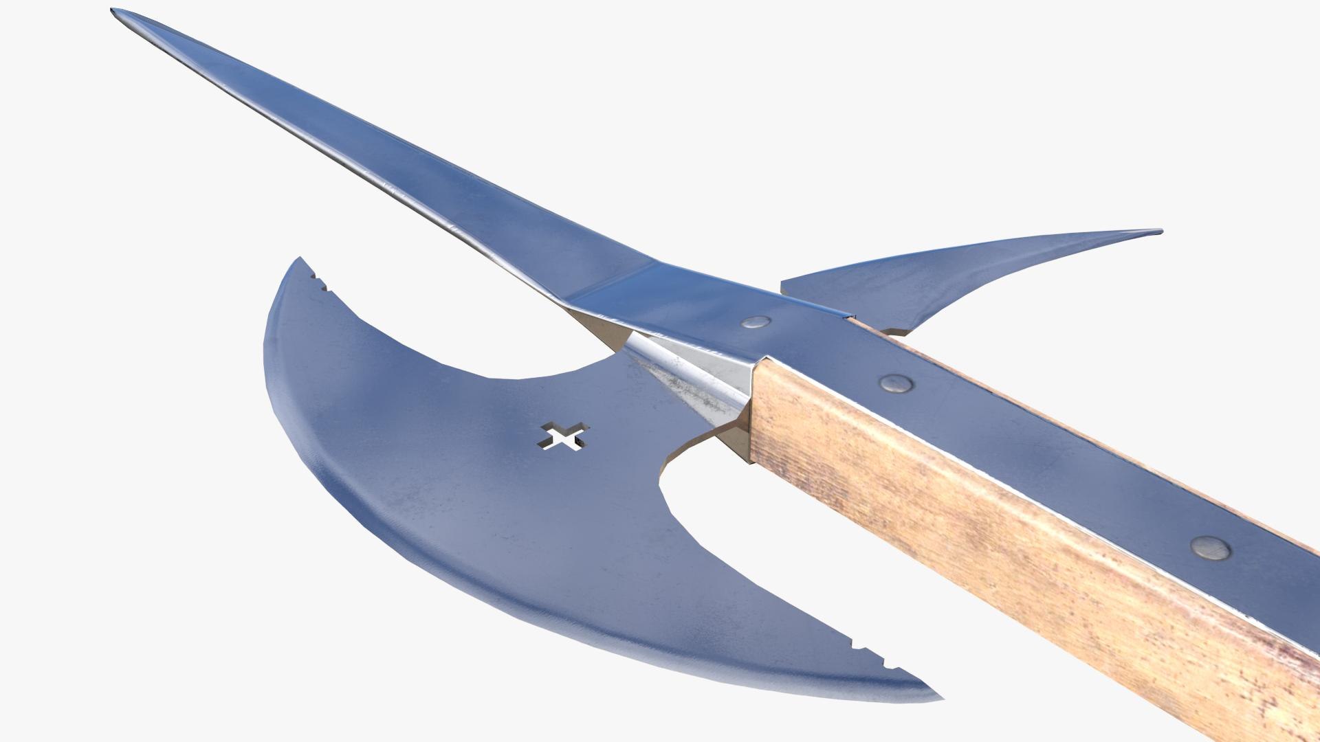 3D Historically Pole Axe Model - TurboSquid 1419714