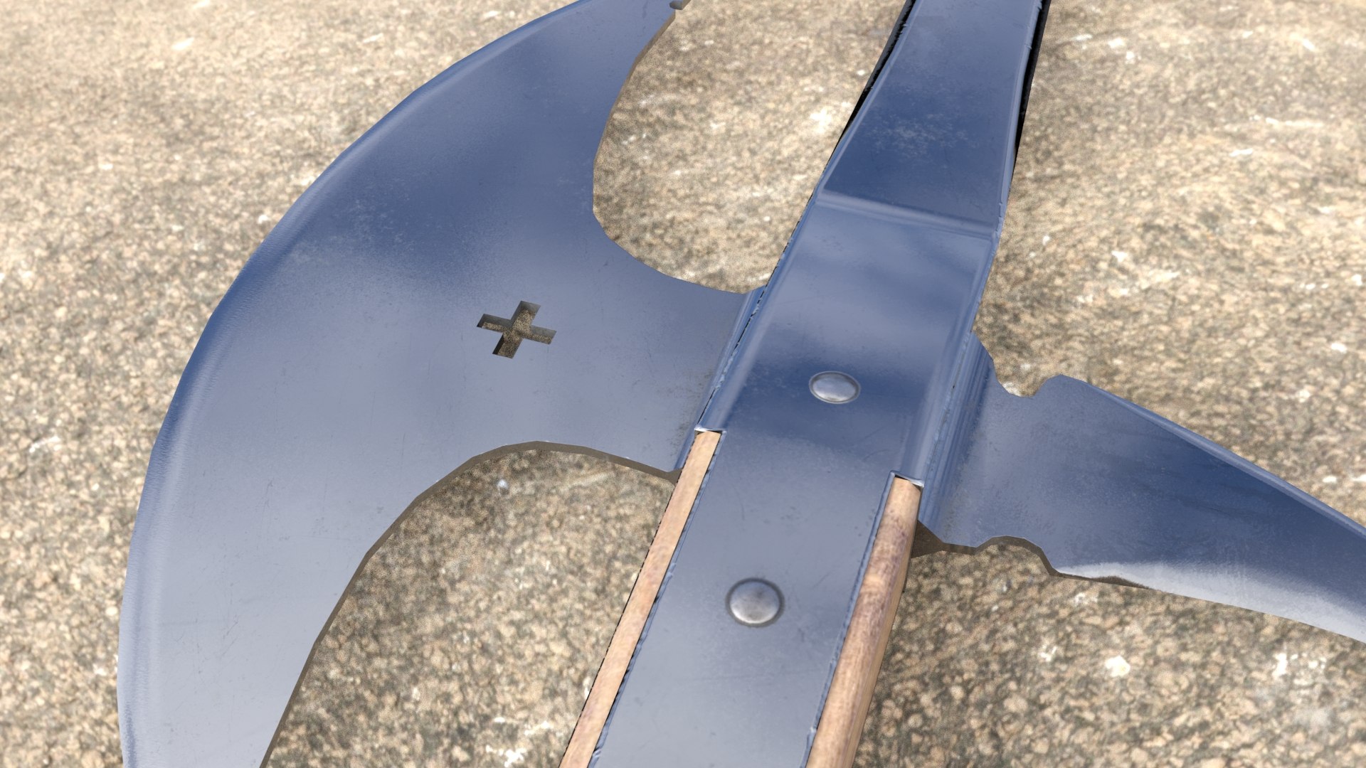 3D Historically Pole Axe Model - TurboSquid 1419714