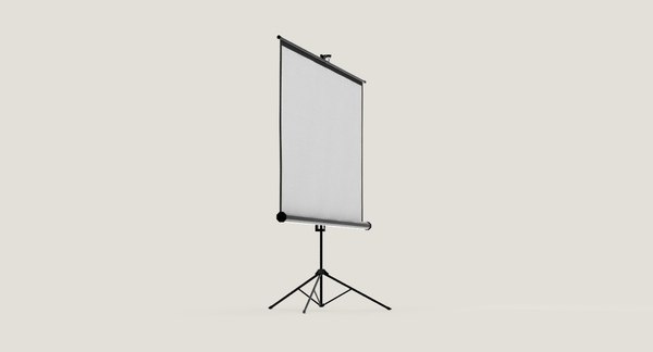 projector screen 3d model