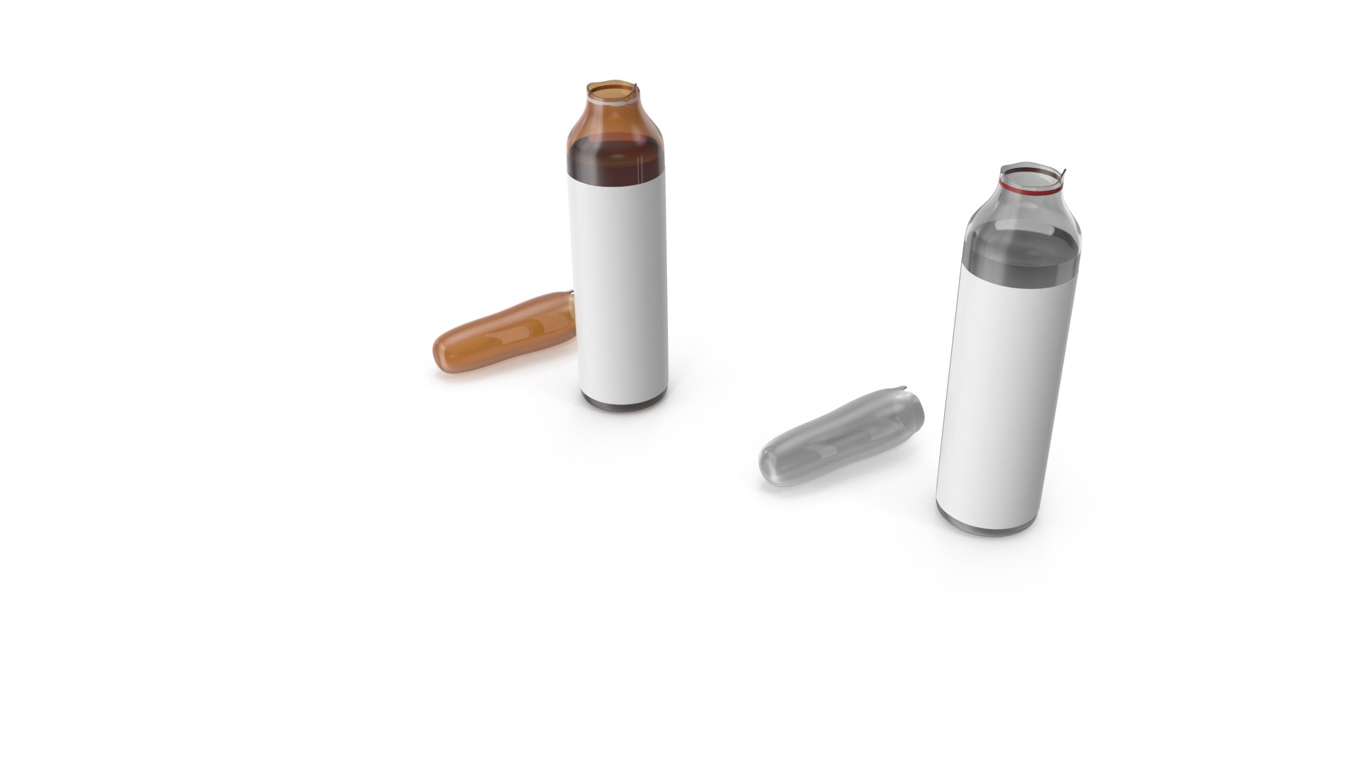 3D Broken Injection Ampoules Vial Model - TurboSquid 1594136