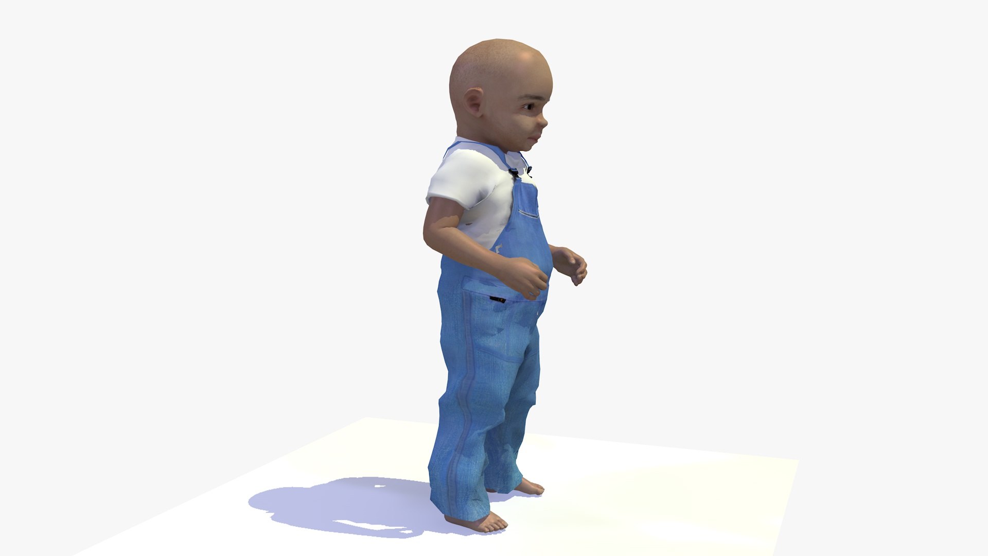 3D EURO BABY STANDING STATIC 3D MODEL Model - TurboSquid 1883296