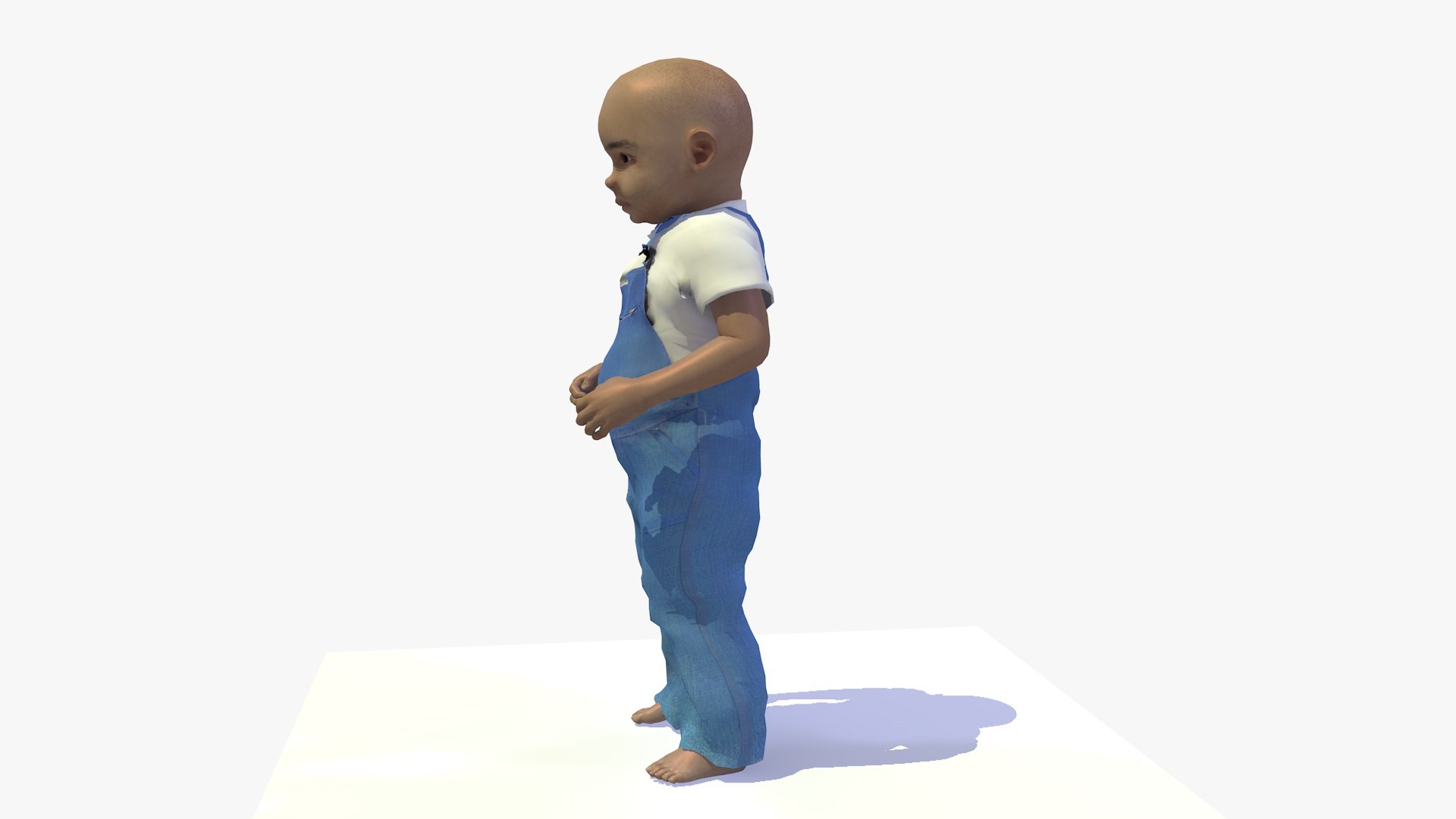 3D EURO BABY STANDING STATIC 3D MODEL Model - TurboSquid 1883296