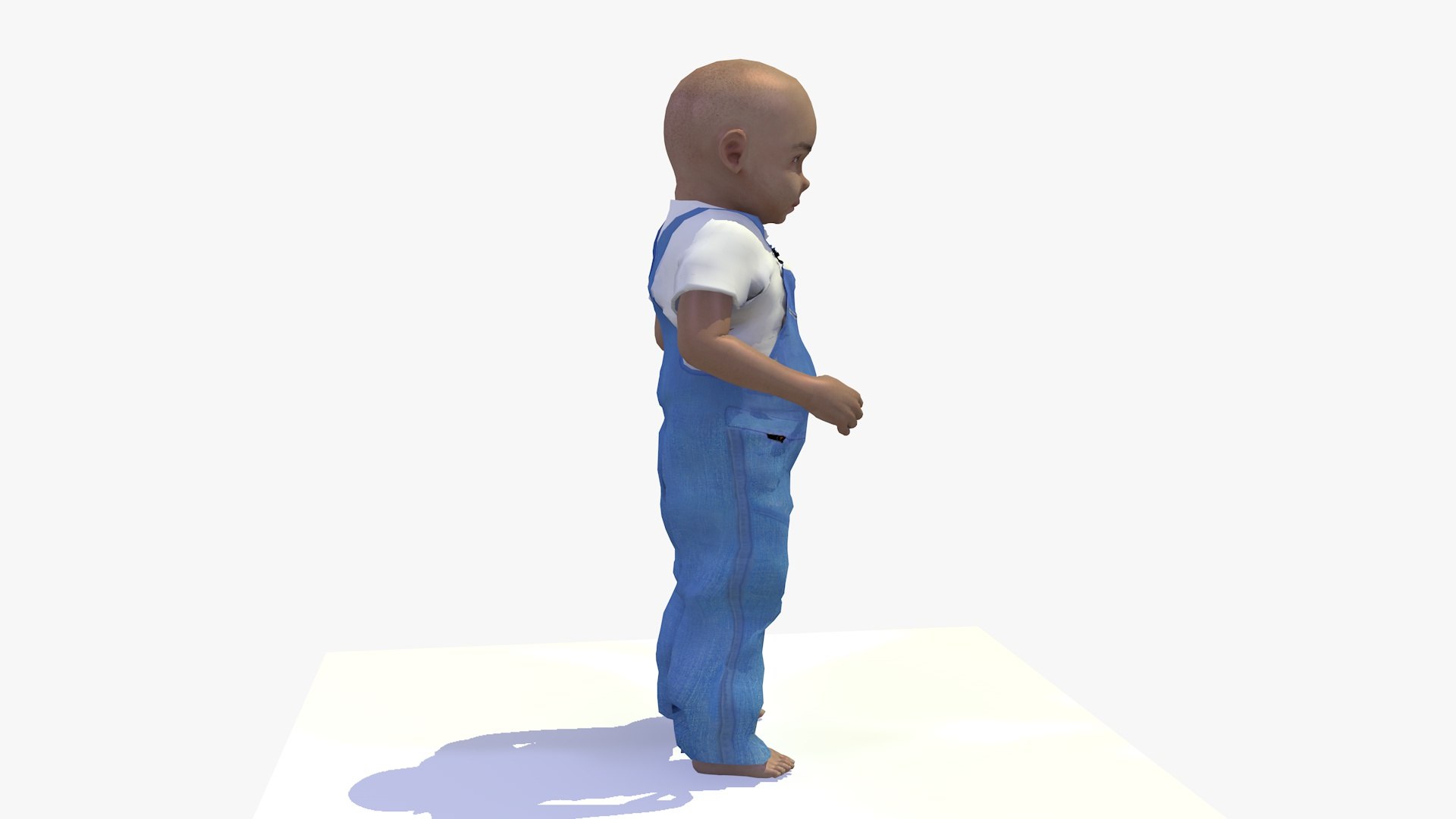 3D EURO BABY STANDING STATIC 3D MODEL Model - TurboSquid 1883296