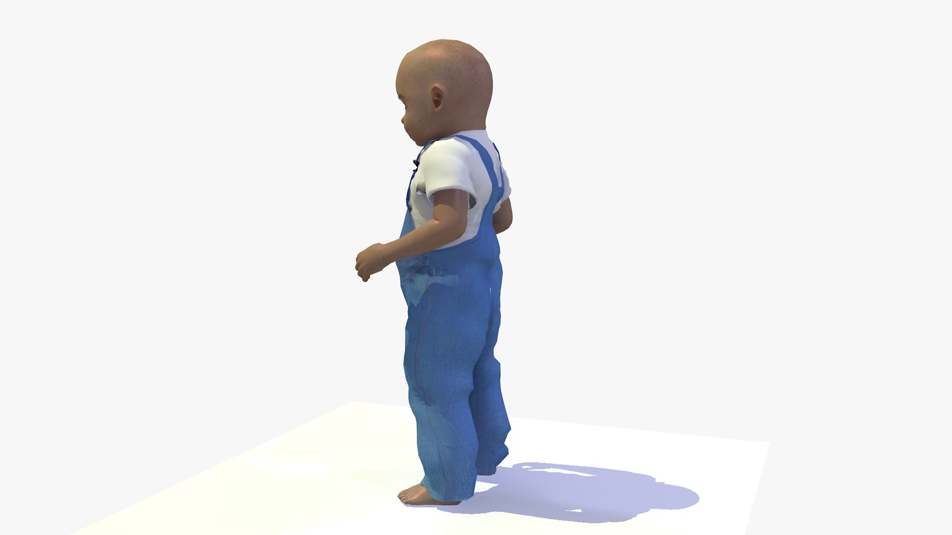 3D EURO BABY STANDING STATIC 3D MODEL Model - TurboSquid 1883296