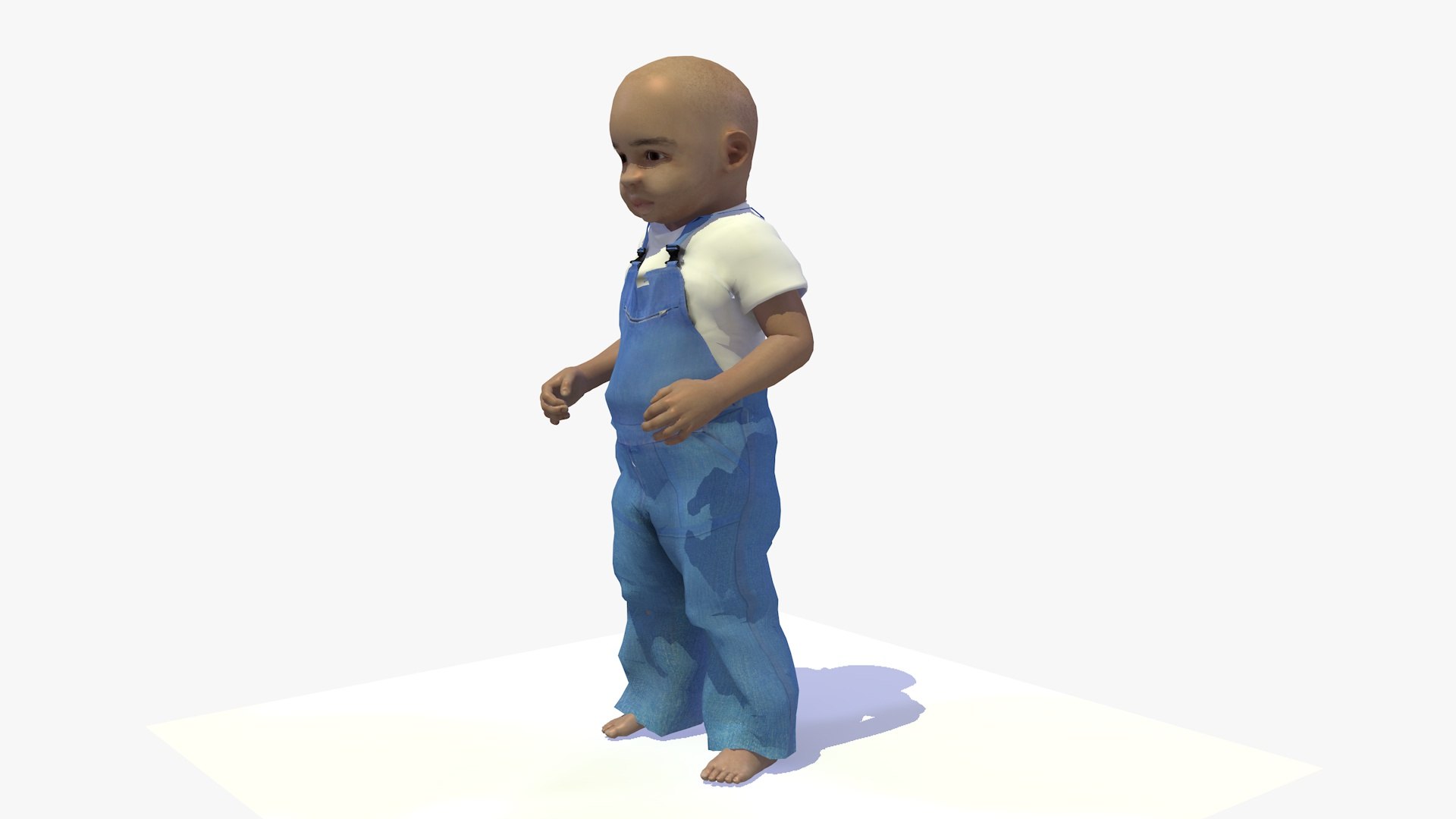 3D EURO BABY STANDING STATIC 3D MODEL Model - TurboSquid 1883296