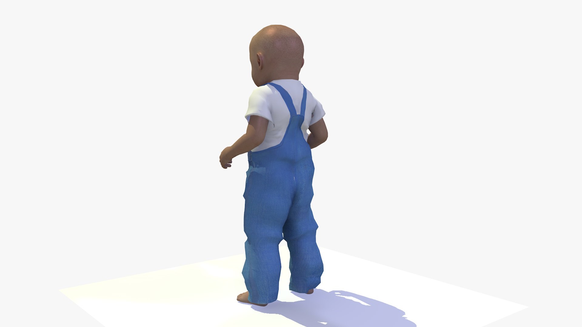 3D EURO BABY STANDING STATIC 3D MODEL Model - TurboSquid 1883296