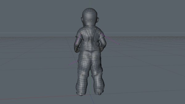 3D EURO BABY STANDING STATIC 3D MODEL model - TurboSquid 1883296