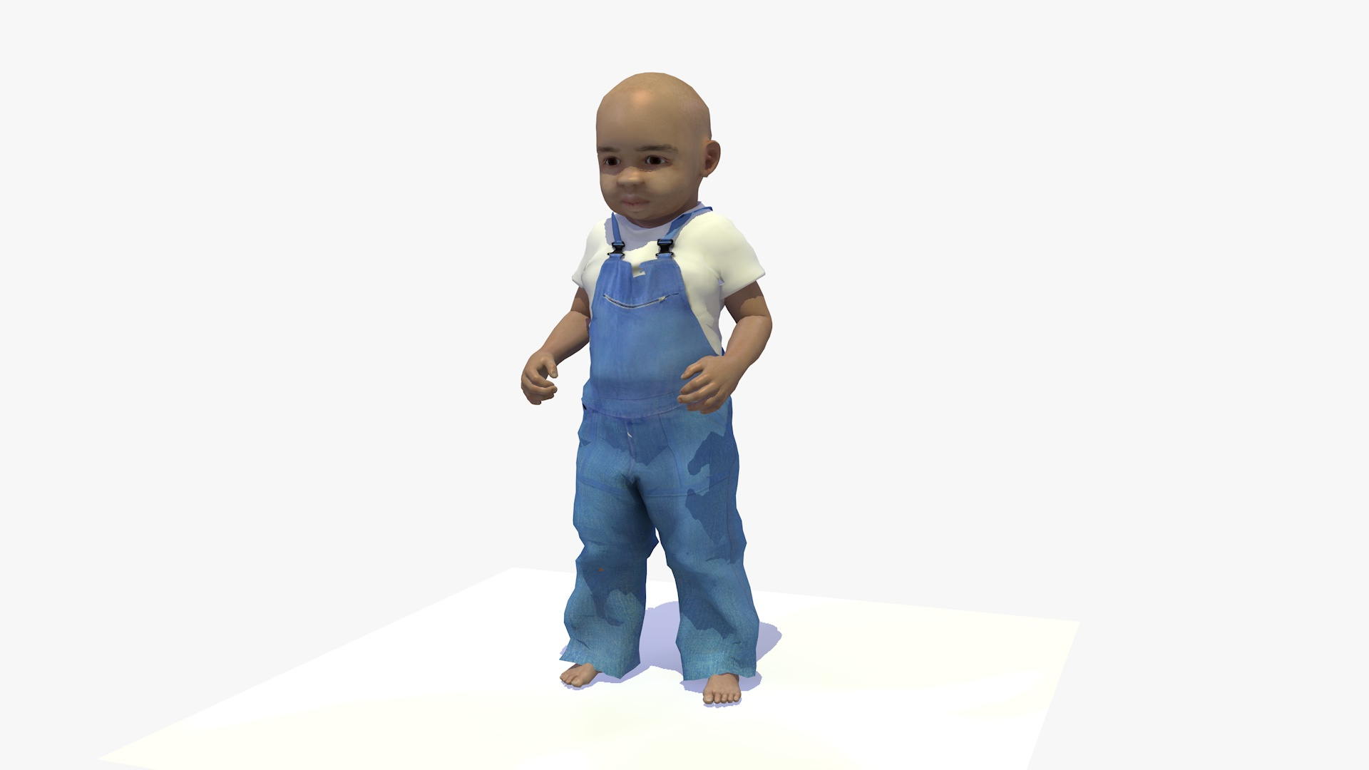3D EURO BABY STANDING STATIC 3D MODEL Model - TurboSquid 1883296