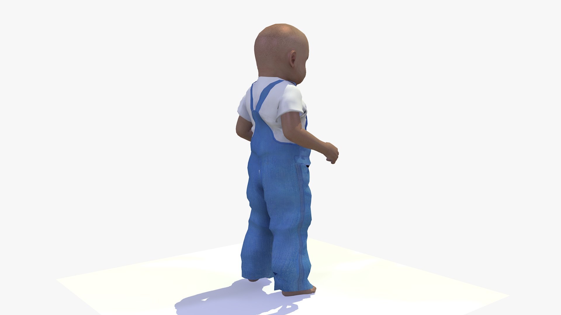 3D EURO BABY STANDING STATIC 3D MODEL Model - TurboSquid 1883296