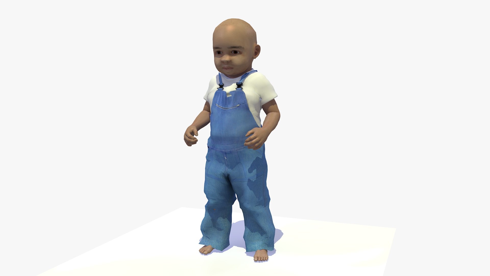 3D EURO BABY STANDING STATIC 3D MODEL Model - TurboSquid 1883296