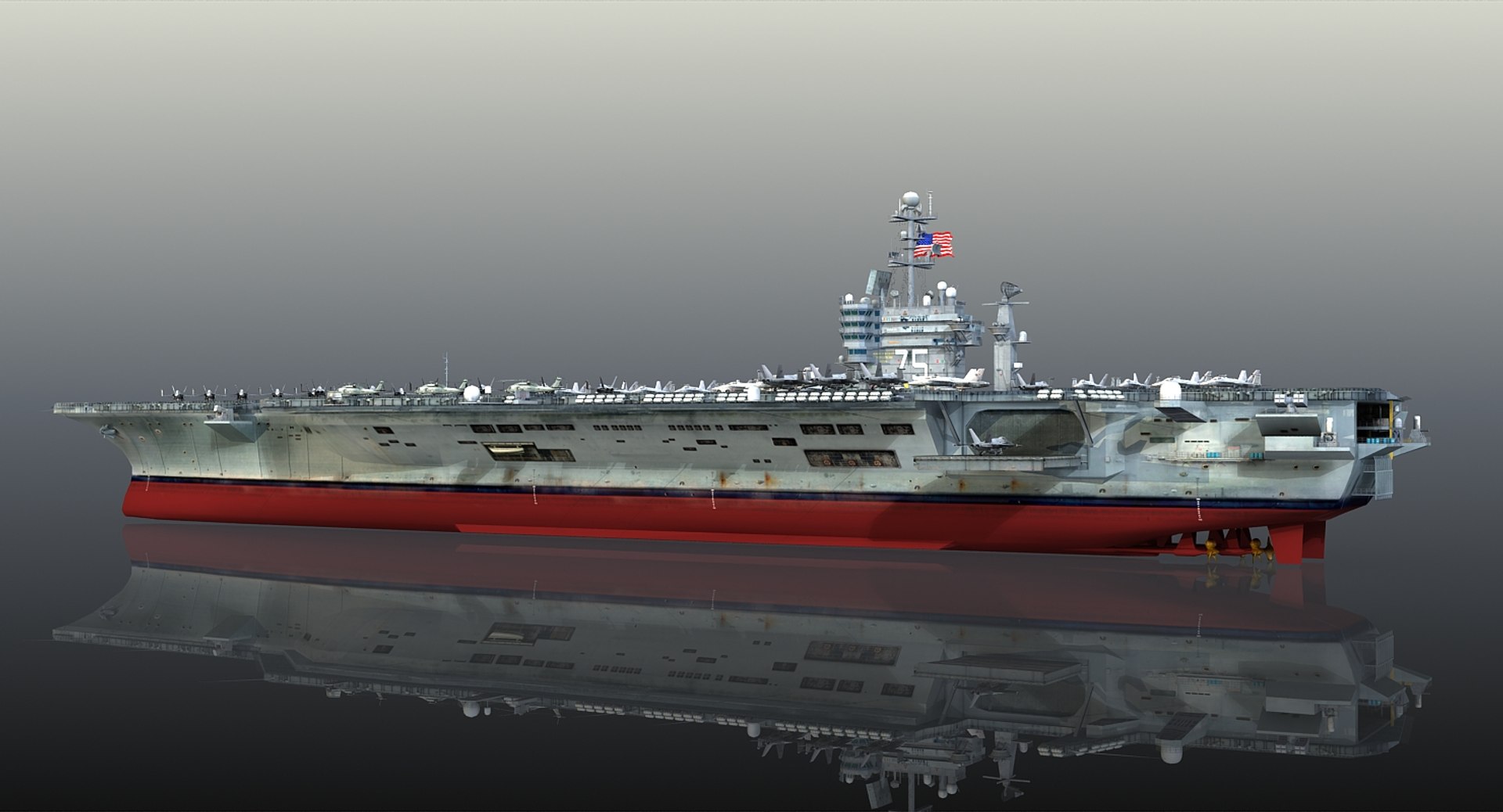 uss harry s truman 3d model