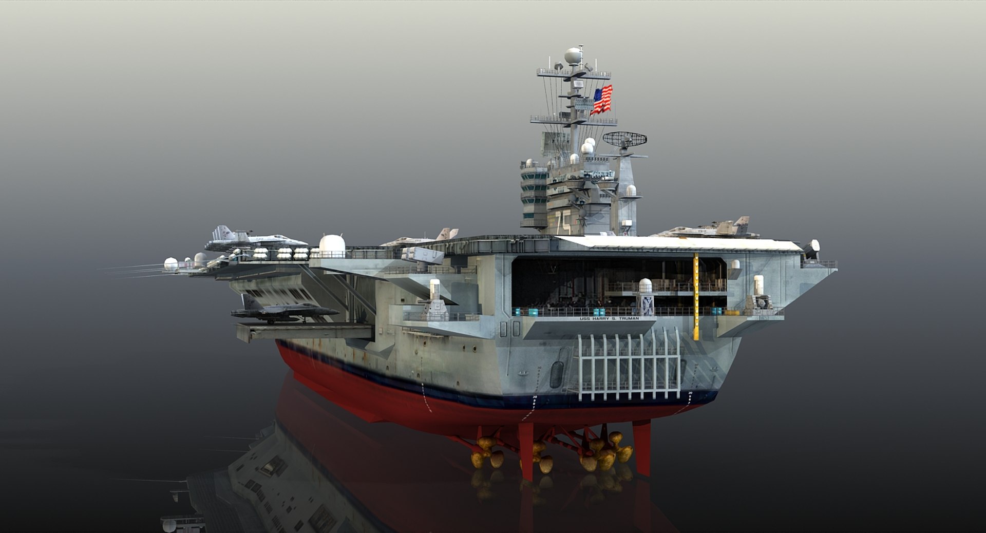 Uss Harry S Truman 3d Model