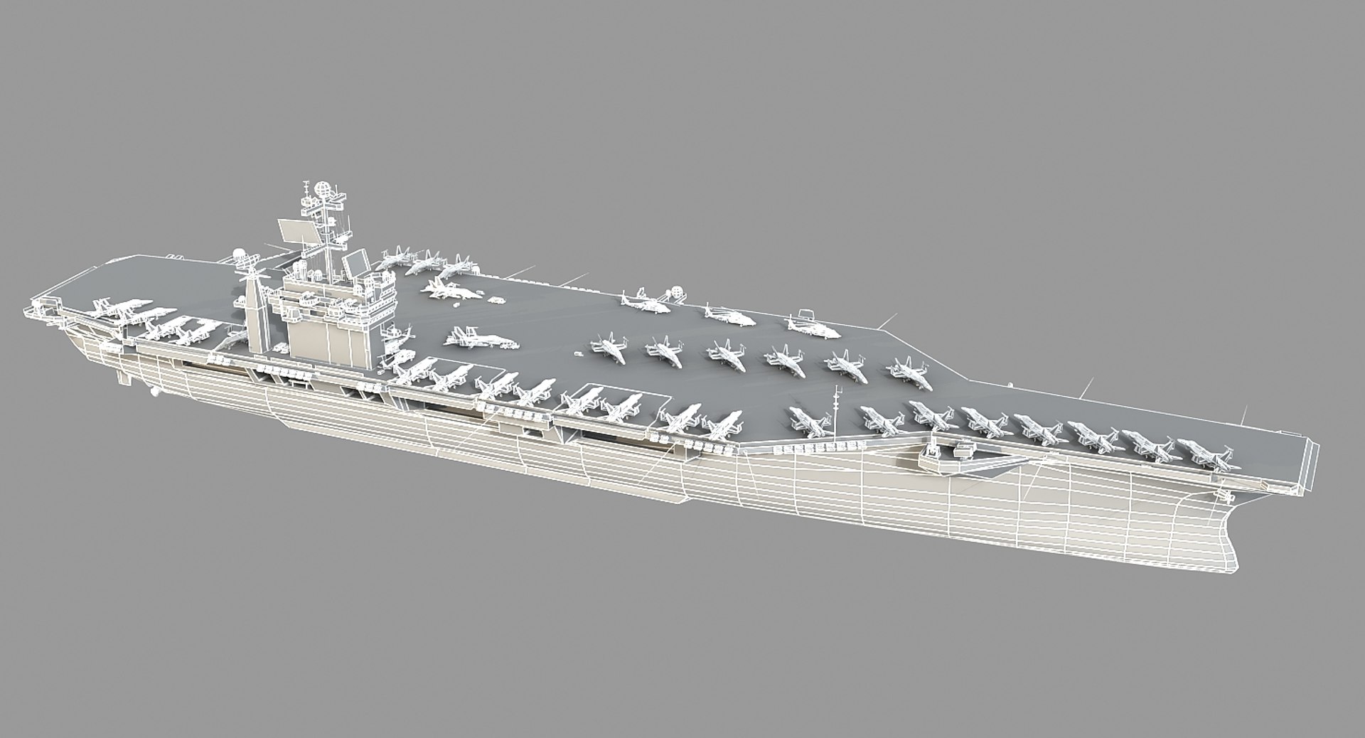 uss harry s truman 3d model