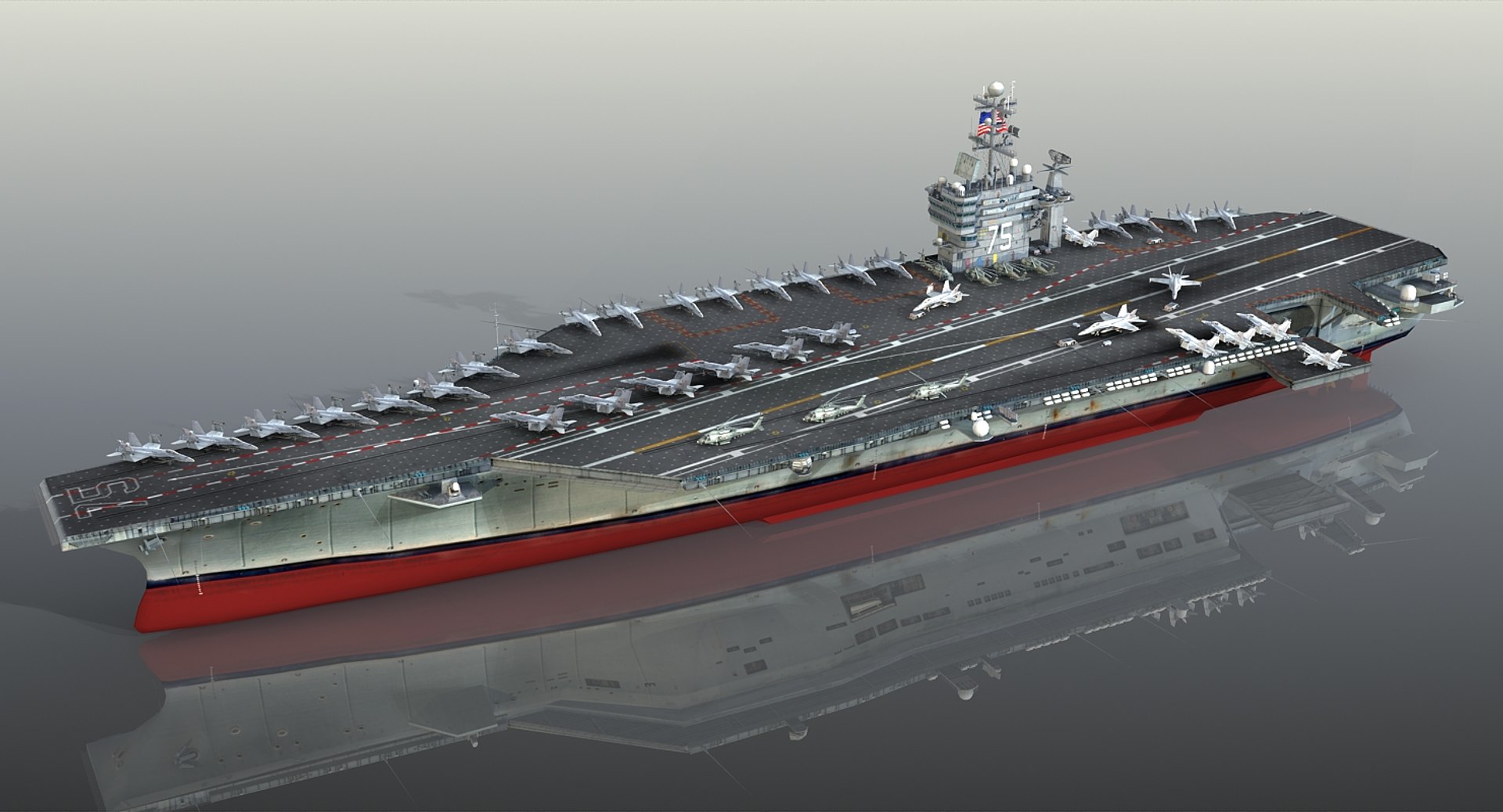 uss harry s truman 3d model