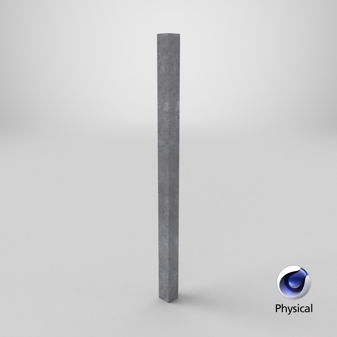 Concrete Column 3D - TurboSquid 2208243