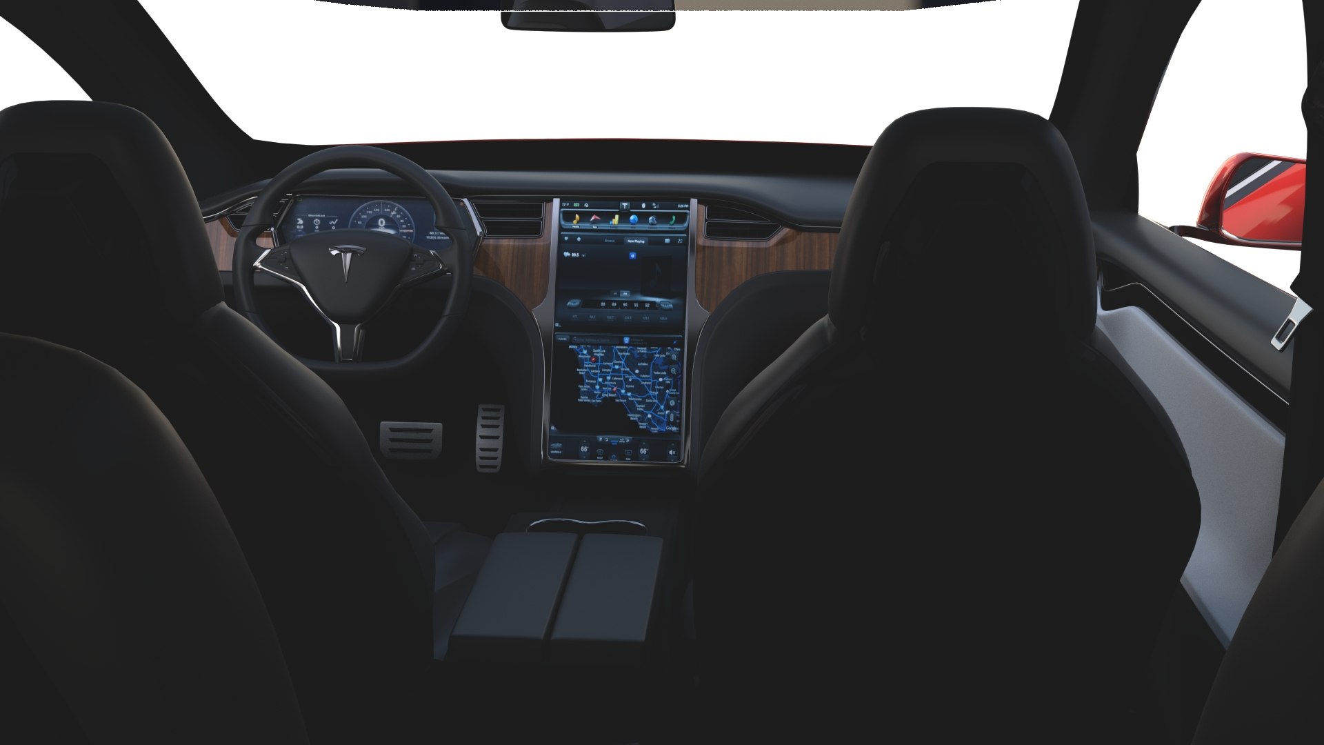 3D Tesla X Interior Chassis - TurboSquid 1209063