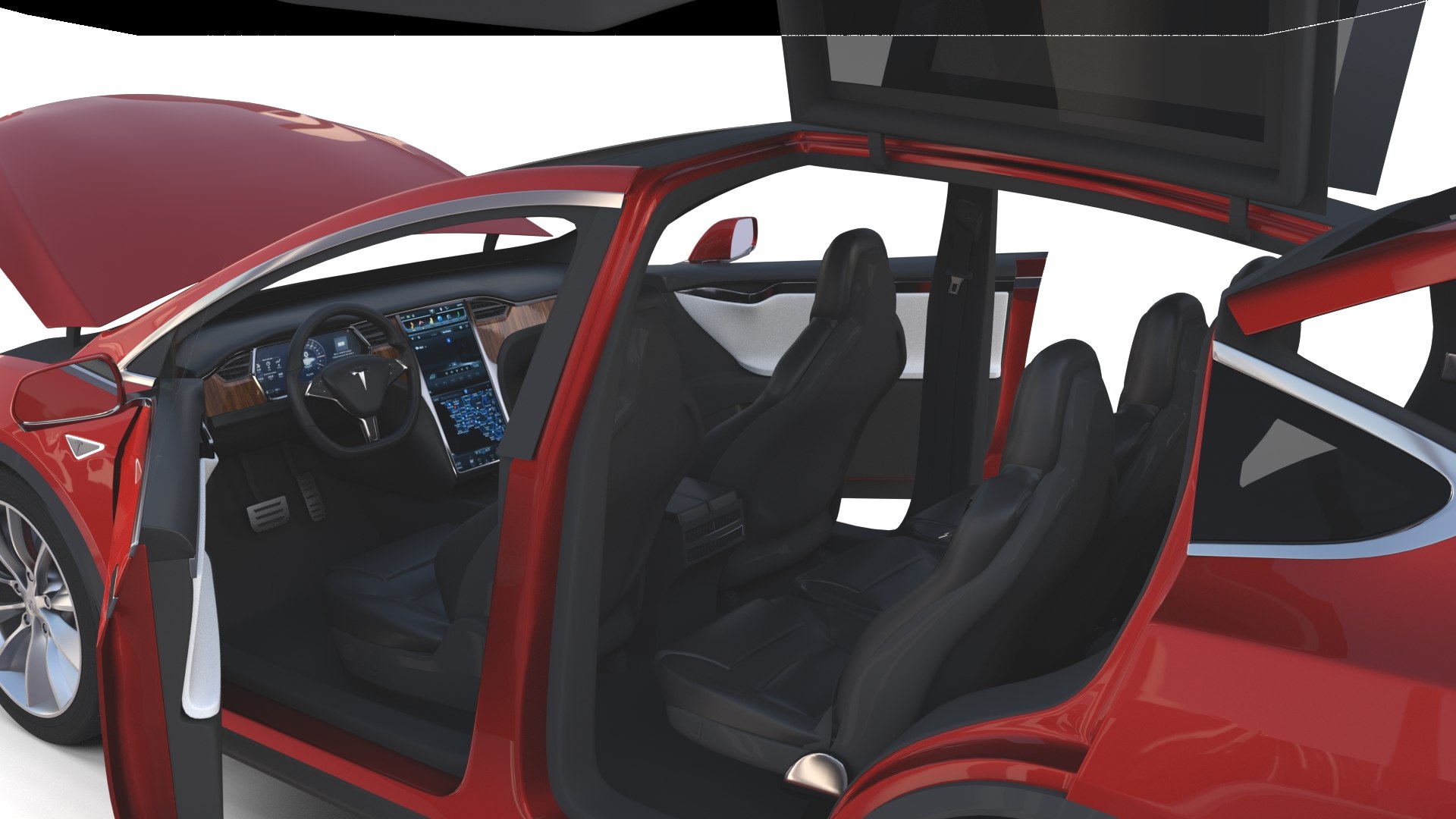 3D Tesla X Interior Chassis - TurboSquid 1209063