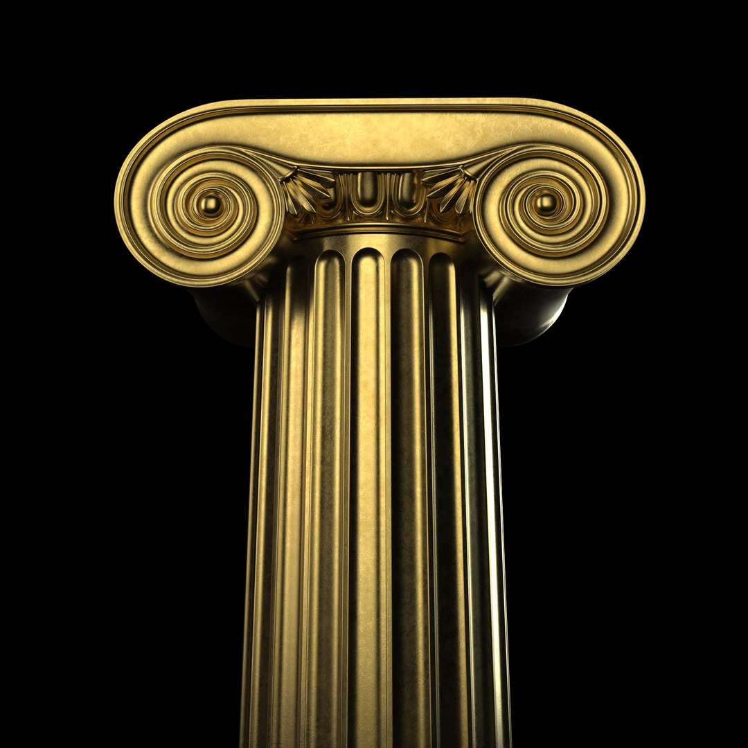 Golden Column Corinthian Model - TurboSquid 1579028