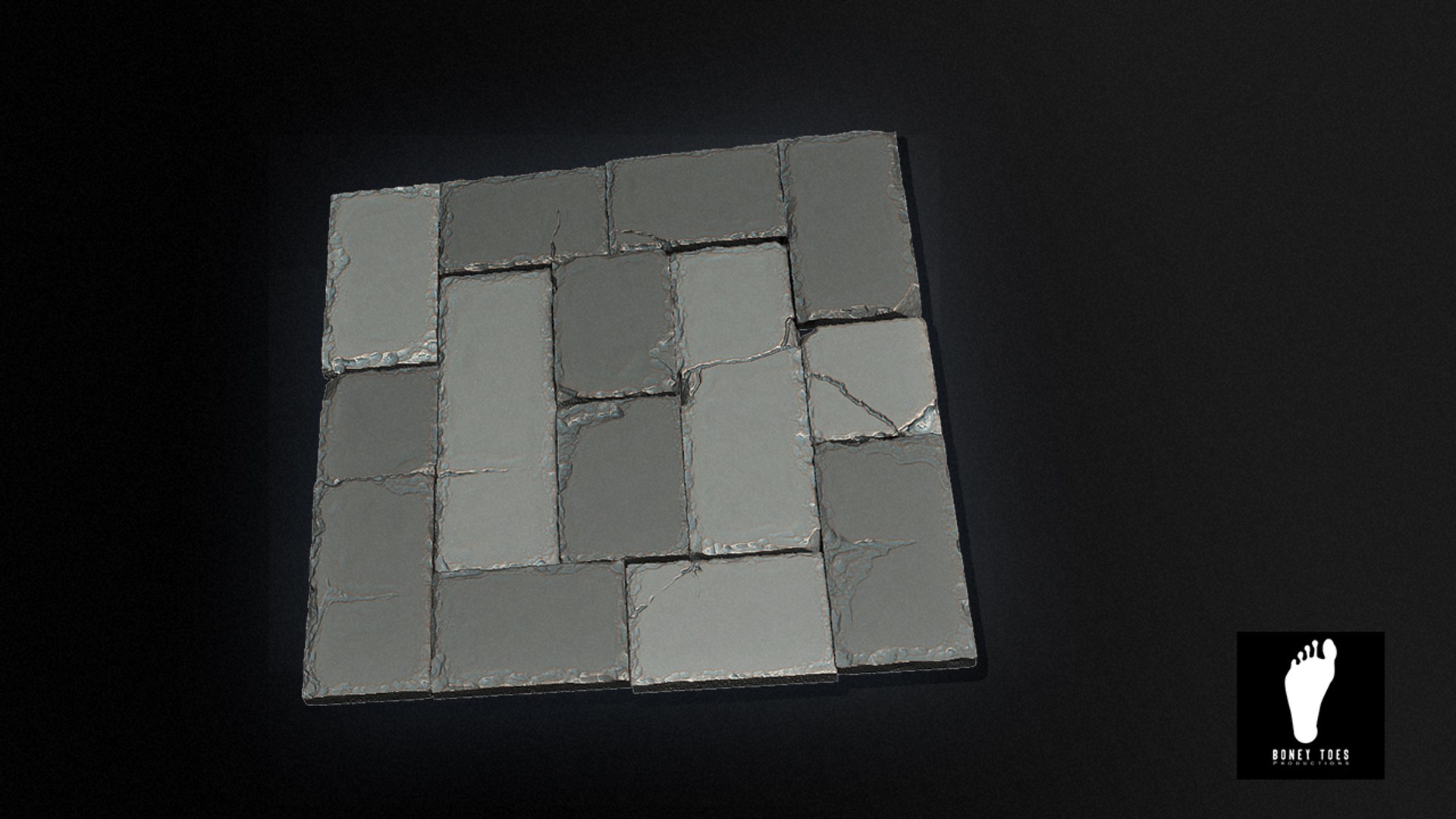 2 Tileable Stones Tiles 3d Model
