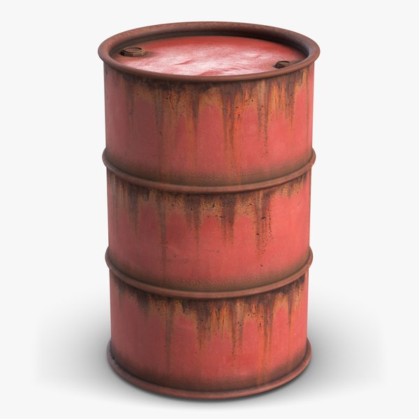 3d model red barrel