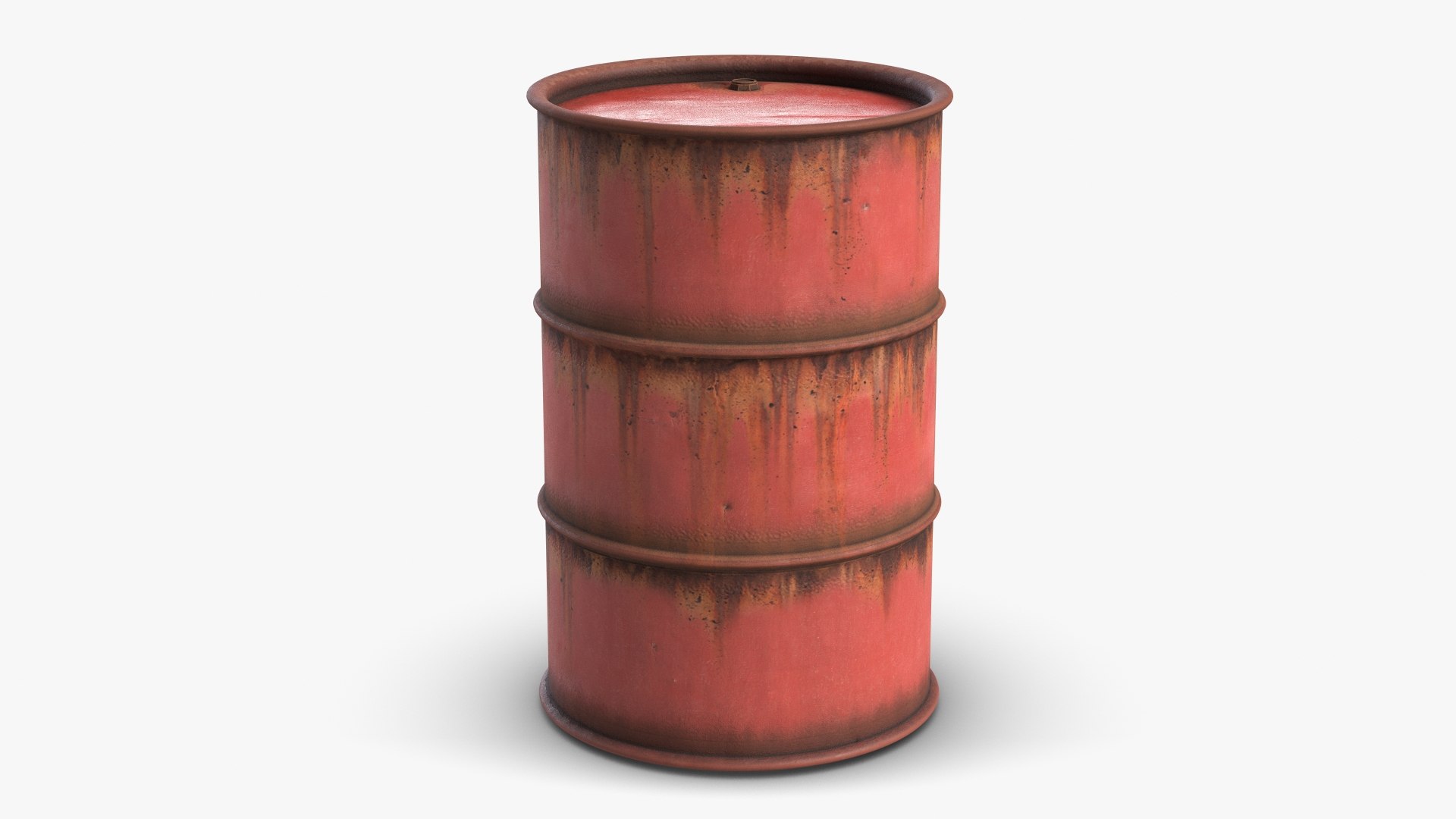 3d Model Red Barrel