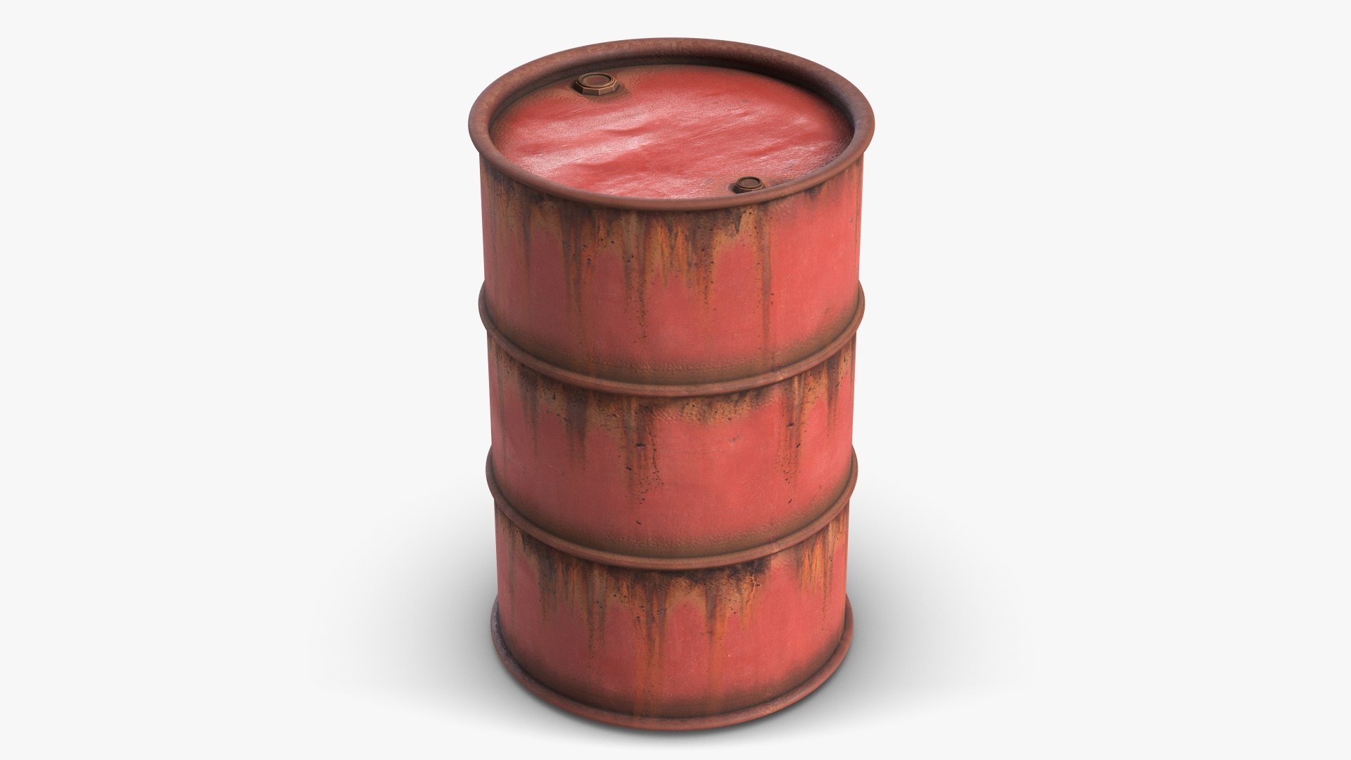 3d Model Red Barrel