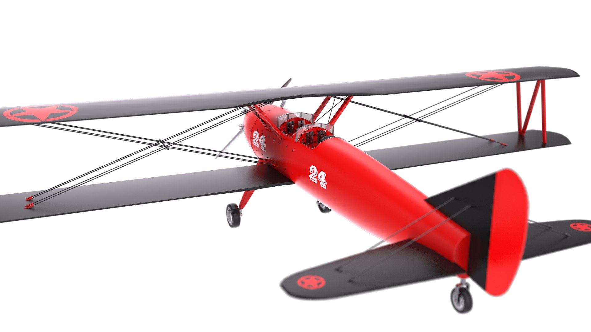 Biplane And Hangar 3D Model - TurboSquid 1939160