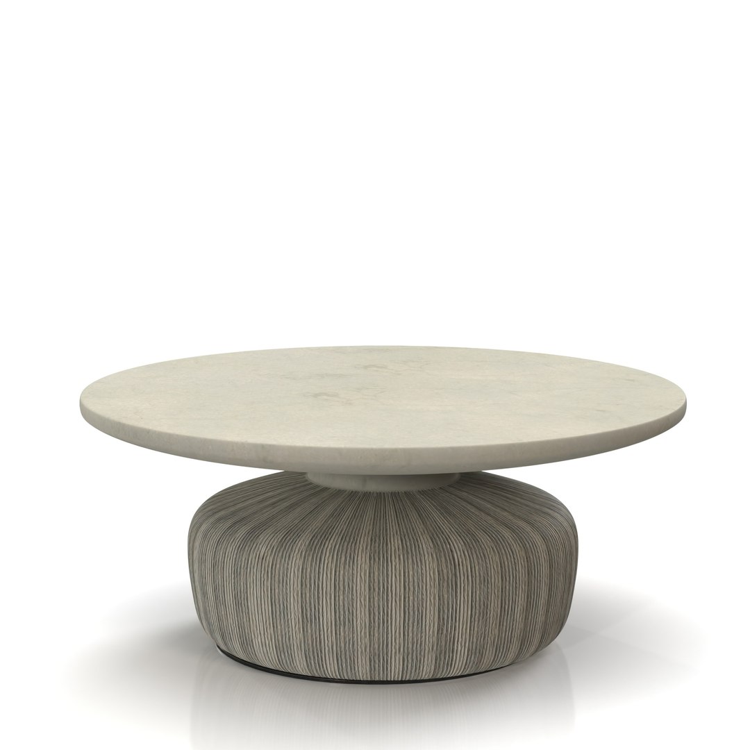 3D Tambor Concrete Coffee Table - TurboSquid 2236762