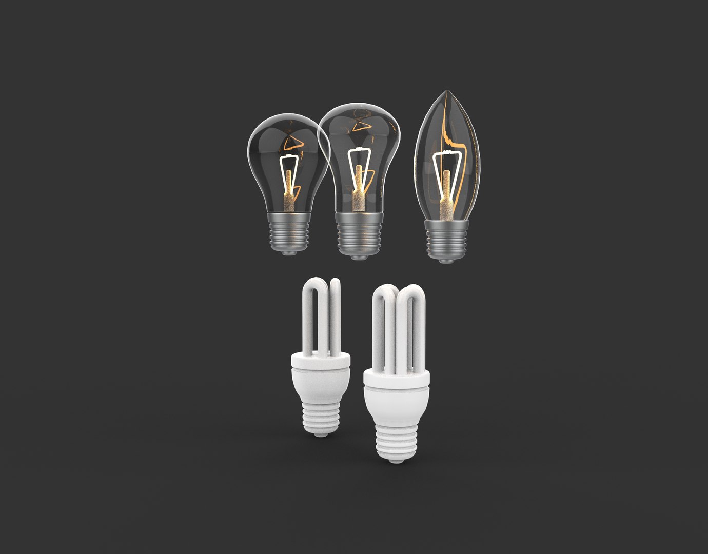 Light Bulbs 3D Model 3D - TurboSquid 2344439
