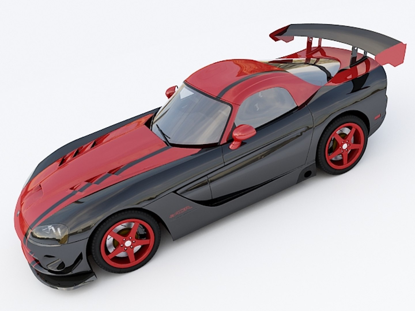 3d 2010 Dodge Viper Acr Model