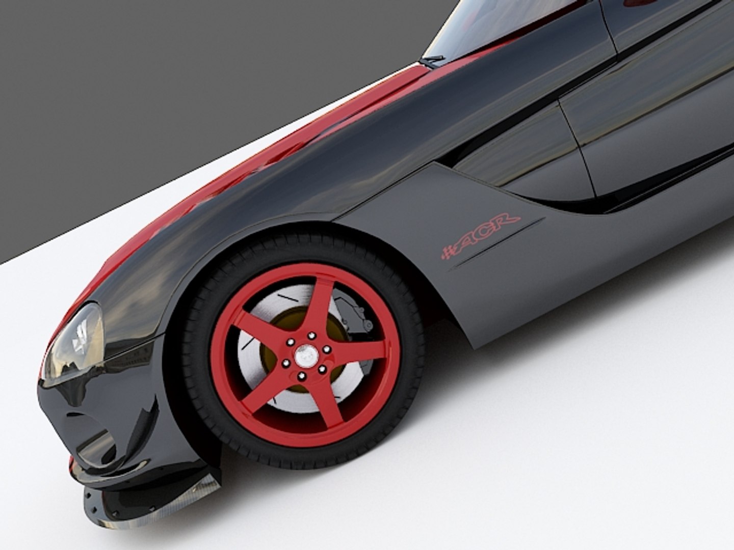 3d 2010 Dodge Viper Acr Model