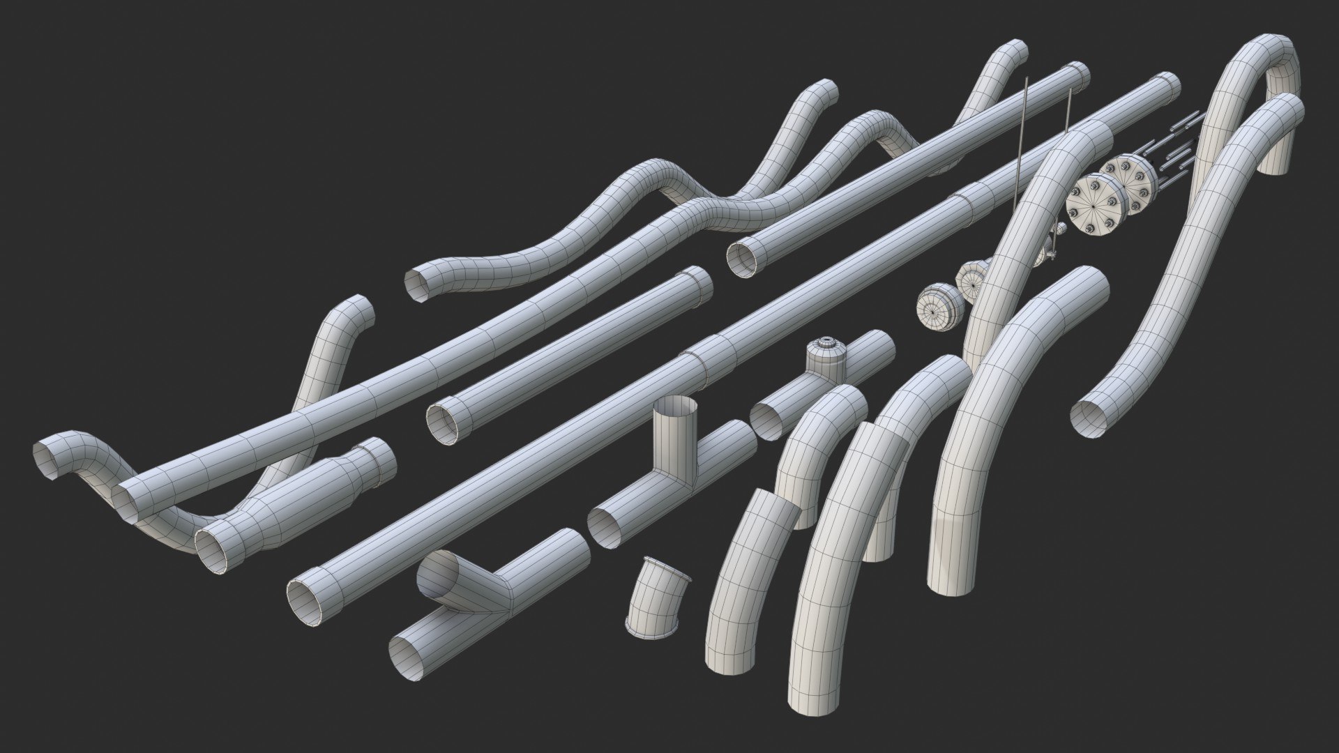 3D pipe modular pipeline - TurboSquid 1671133