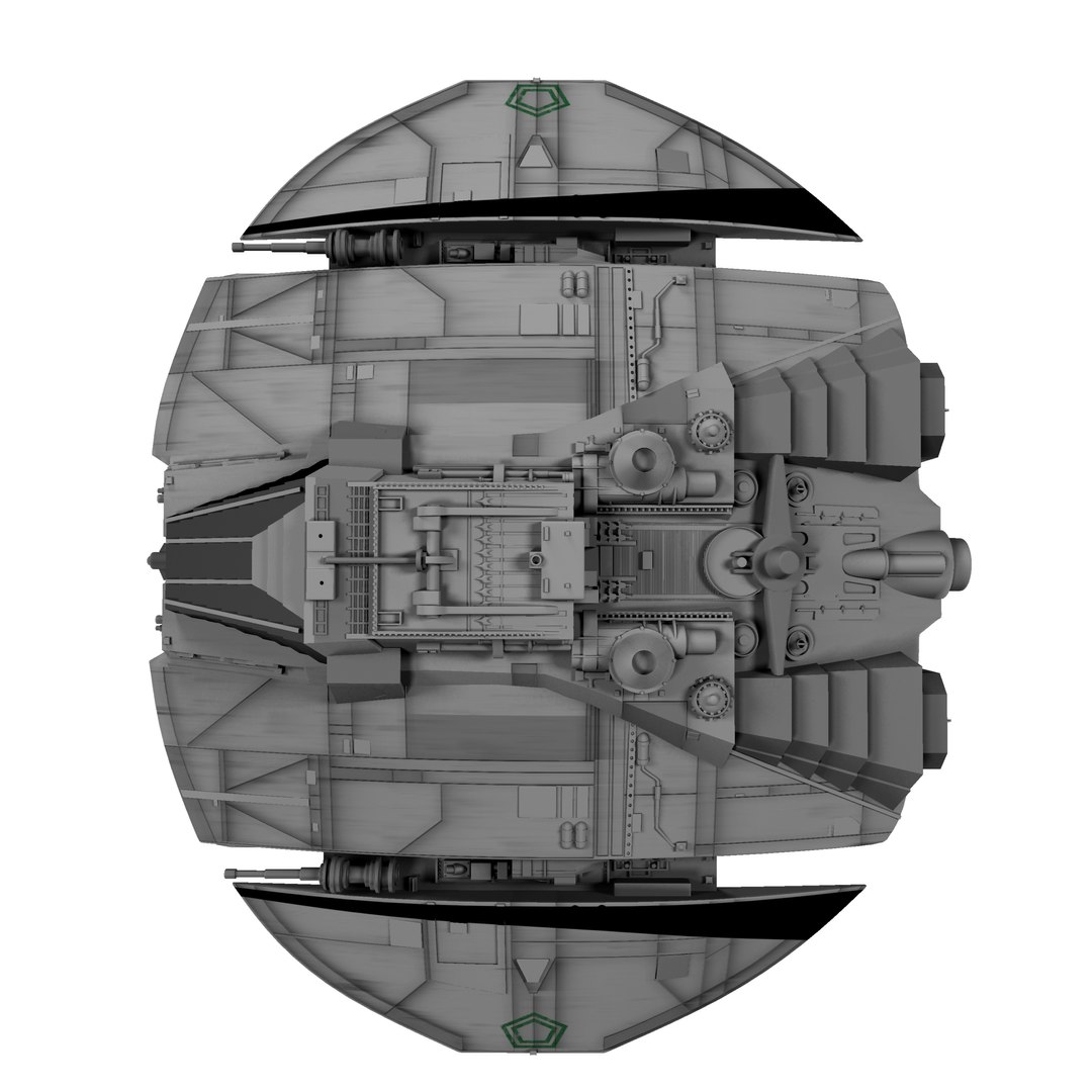 3d Cylon Raider Battlestar Galactica Model