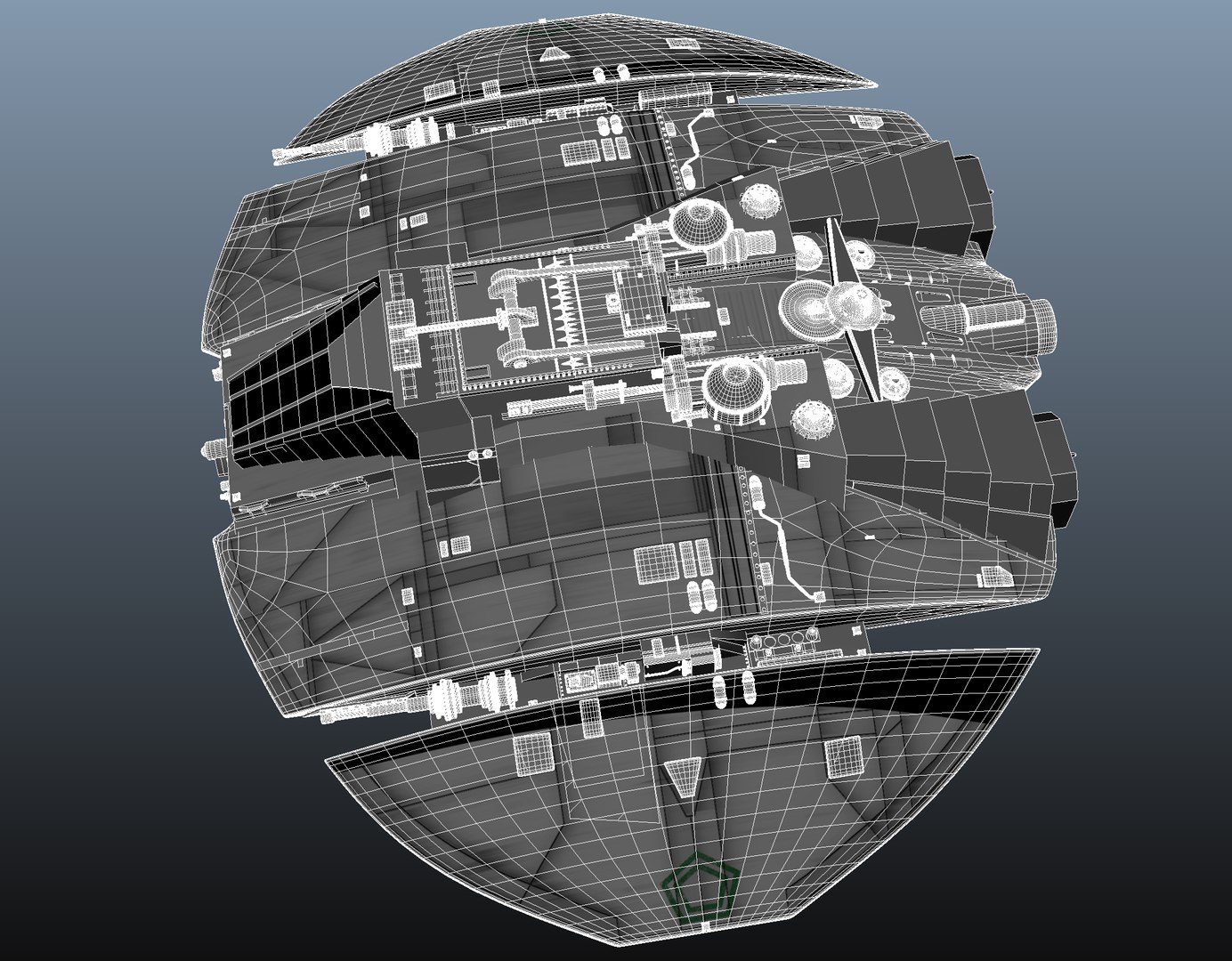 3d Cylon Raider Battlestar Galactica Model