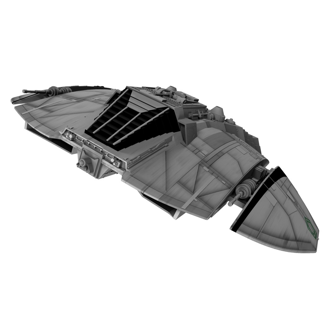 3d Cylon Raider Battlestar Galactica Model