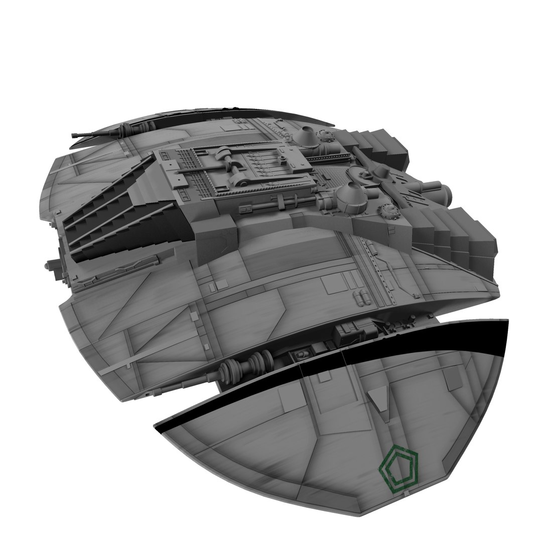 3d Cylon Raider Battlestar Galactica Model