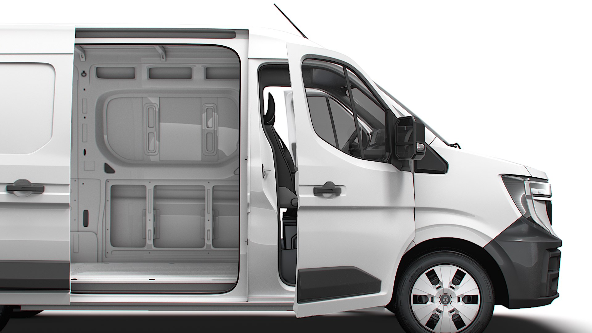 Renault Master L2H2 Van HQ Interior 2024 3D Model - TurboSquid 2253007