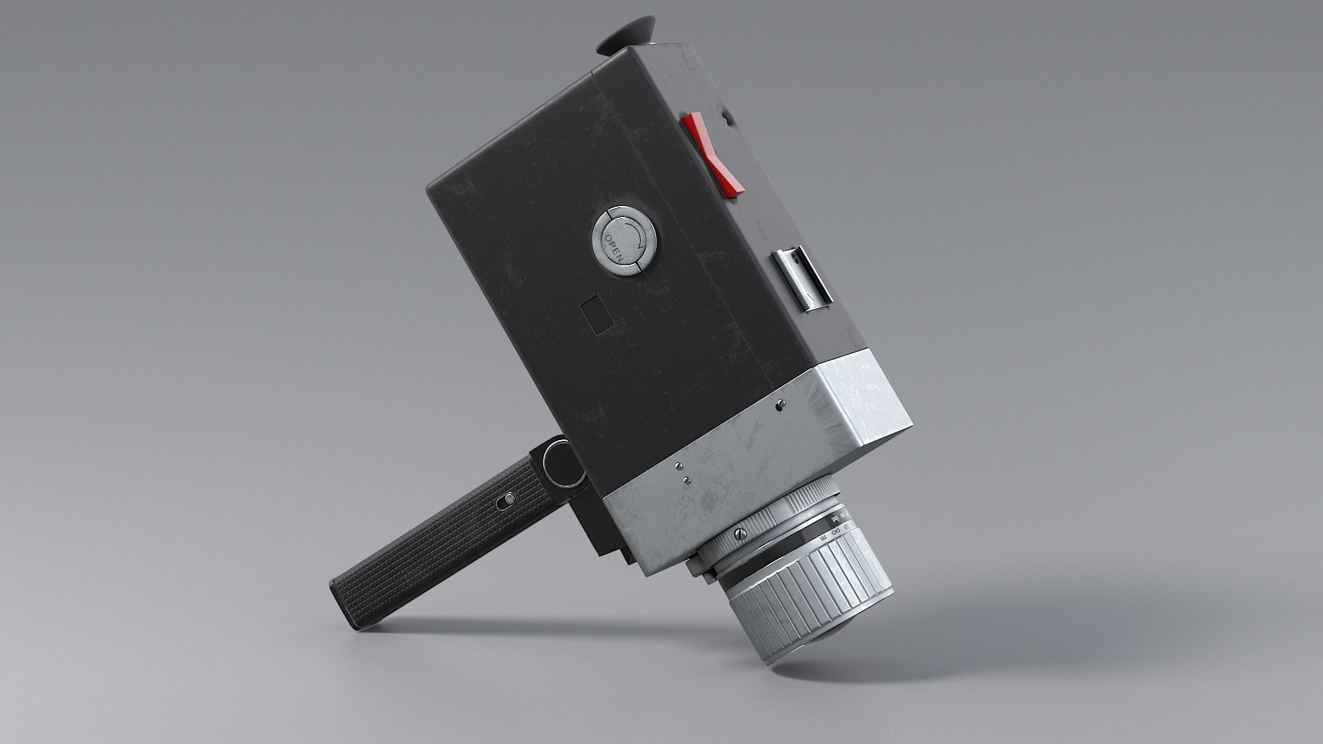 retro video camera nikon c4d