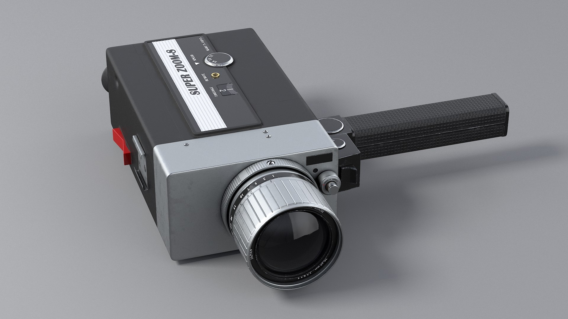 retro video camera nikon c4d