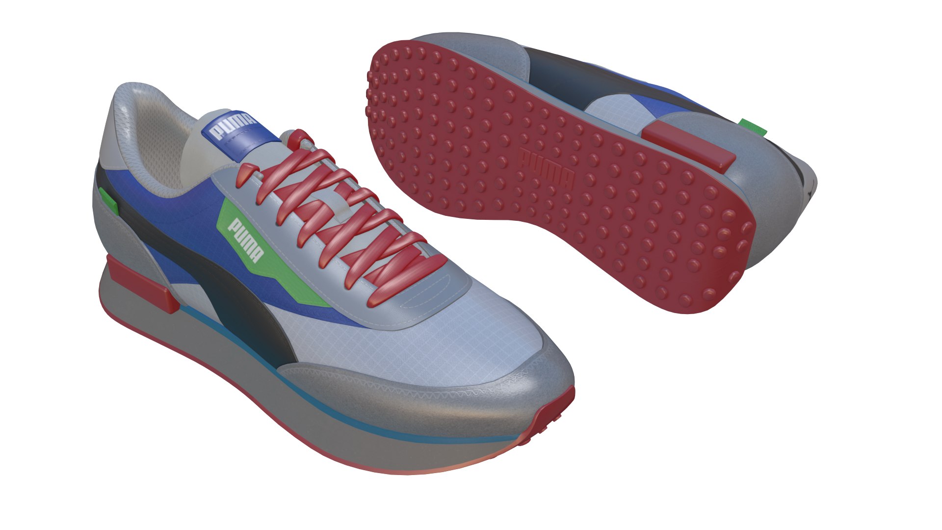 Puma Future Rider 3D Model - TurboSquid 2380903
