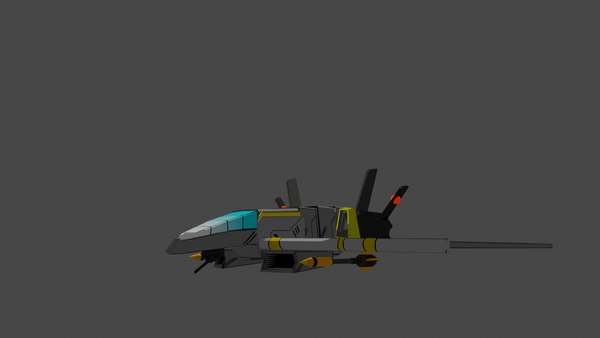 3D anime style jet model - TurboSquid 1859602