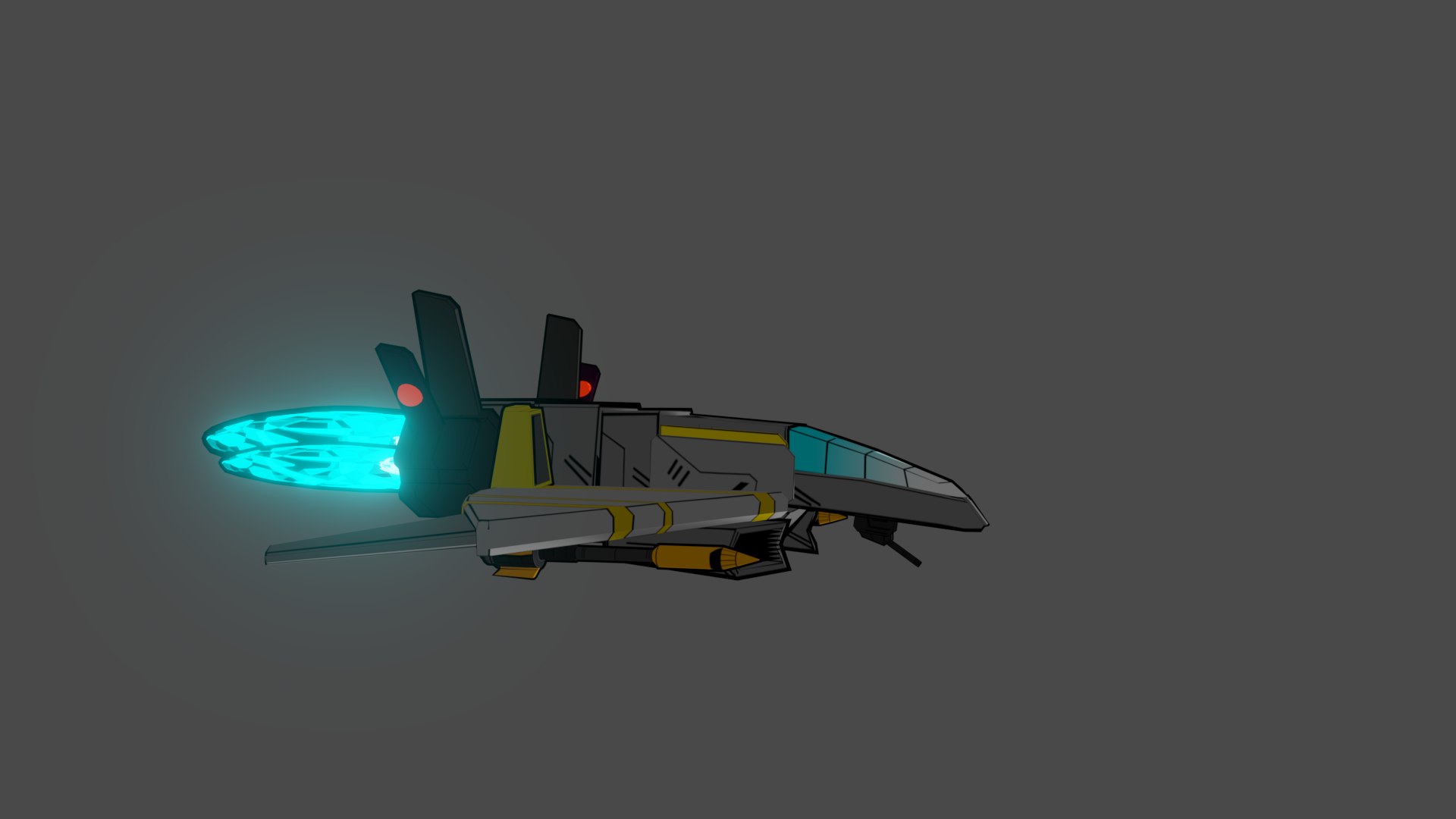 3D Anime Style Jet Model - TurboSquid 1859602